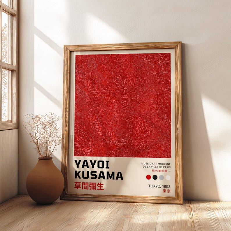Yayoi Kusama Red Dots Poster – Tokyo 1993 Exhibition Art Print - Etsy