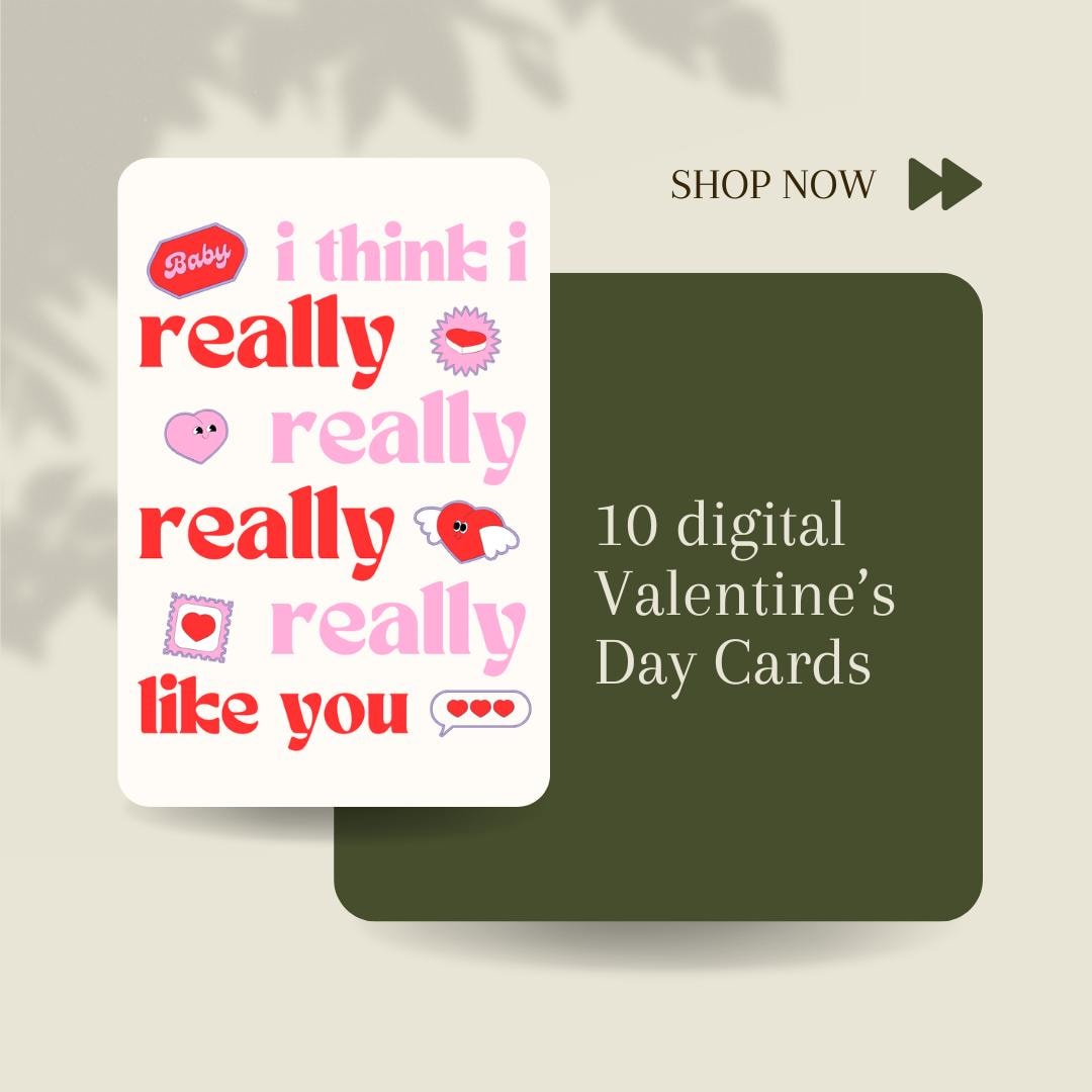 LIMITED DIGITAL 10 Valentines Day Cards for Couples - Etsy
