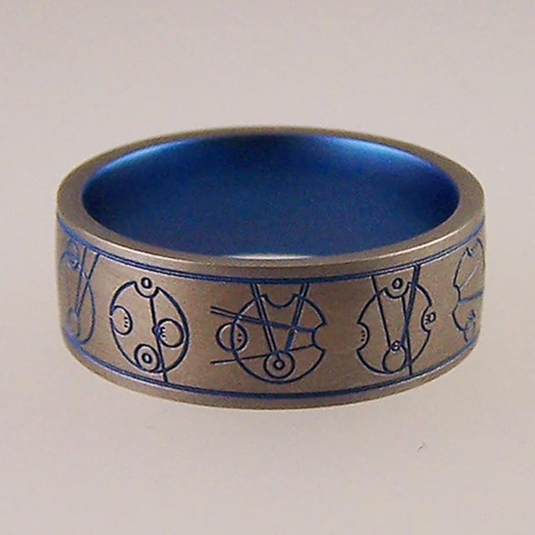 Personalised Gallifreyan Dr. Who Ring - Etsy