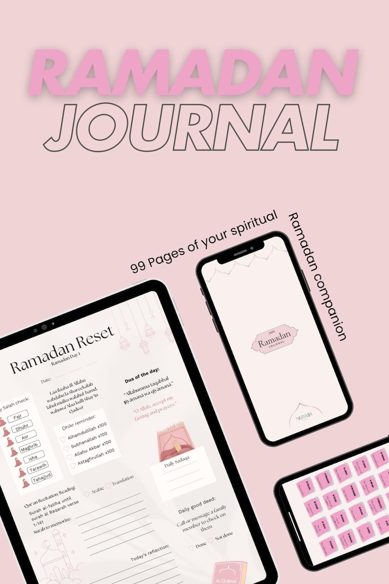 Ramadan Planner 2026 | Aesthetic Islamic Digital Planner | 99 Pages ...