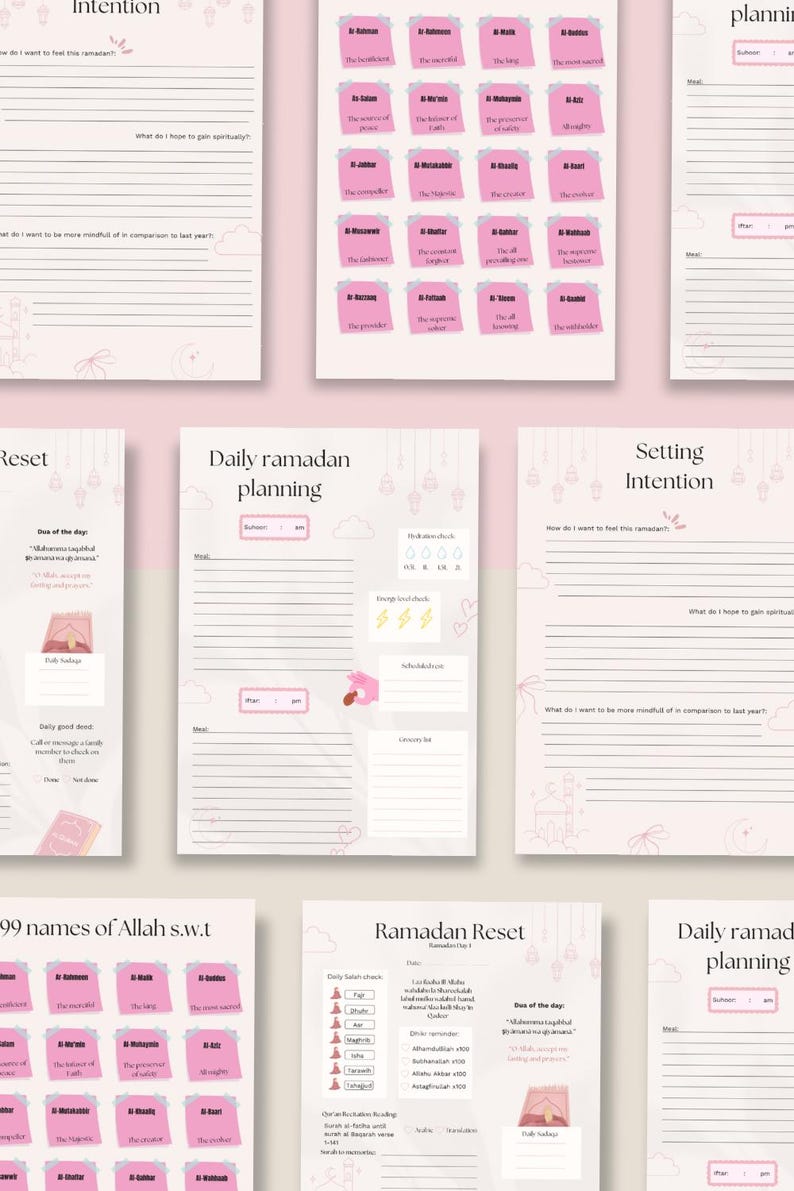 Ramadan Planner 2026 | Aesthetic Islamic Digital Planner | 99 Pages ...