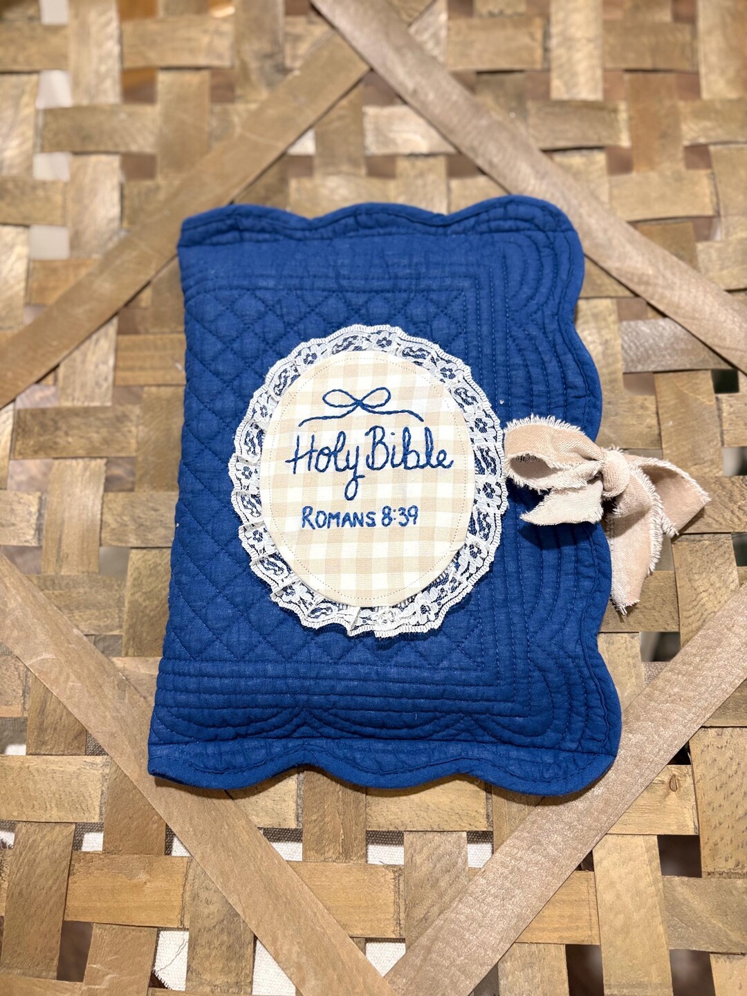 Personalized Quilted Bible Cover Sleeve, Custom Fabric Bible Case ...