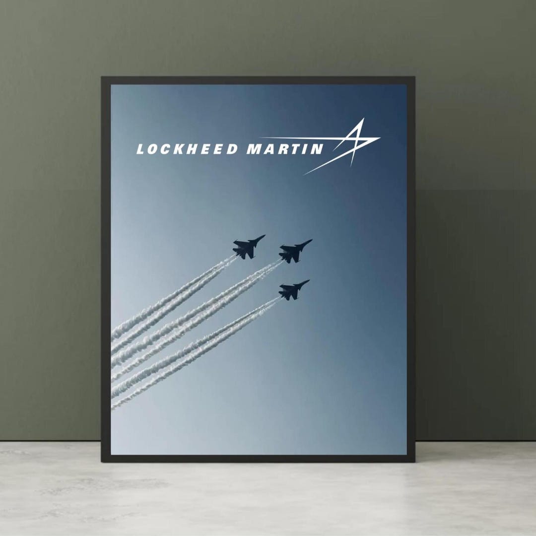 Lockheed Martin Fighter Jet Poster - Military Aviation Wall Art ...