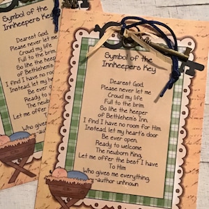 Innkeepers Key Ornament, Reason for the Season, Christmas Poem - Etsy