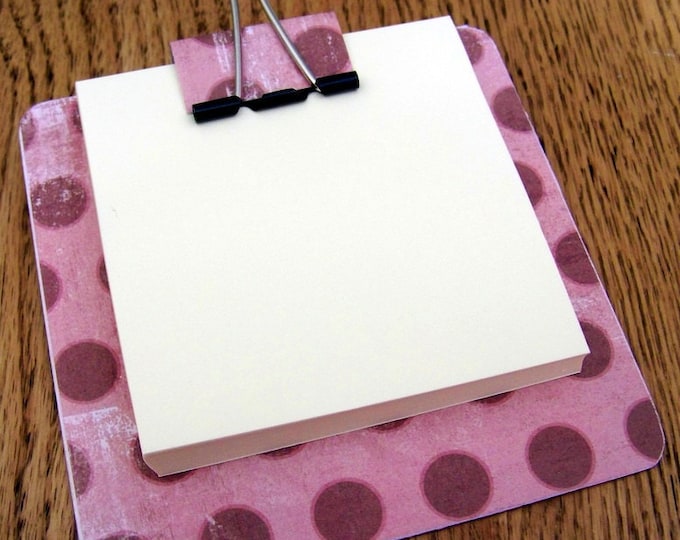 Sticky Note Holder Mini-clip Board Magnetic Memo Holder Pink - Etsy