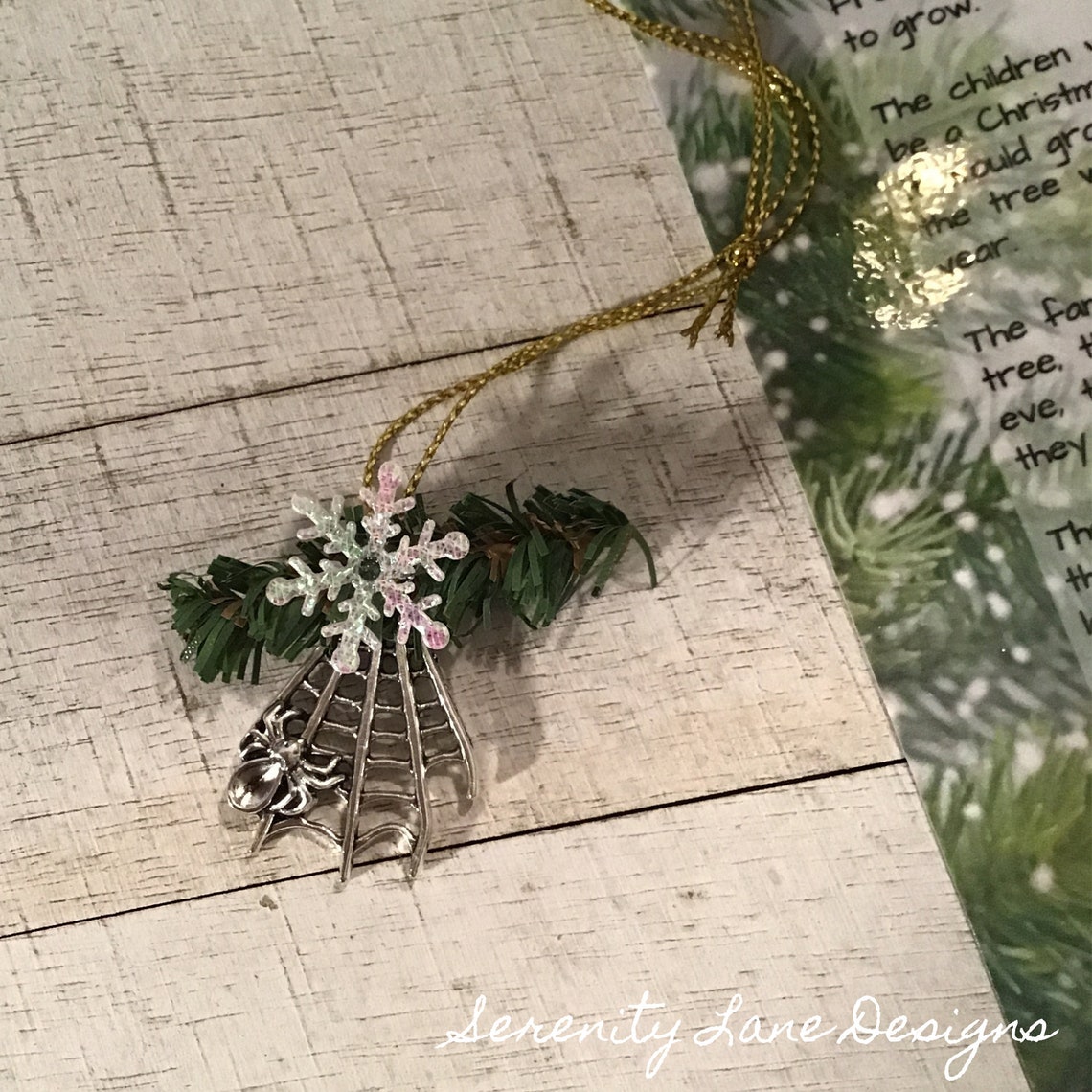 Christmas Spider Legend - Card and Ornament, Gift Set - Etsy