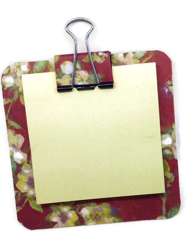 Sticky note holder mini-clip board magnetic memo holder | Etsy