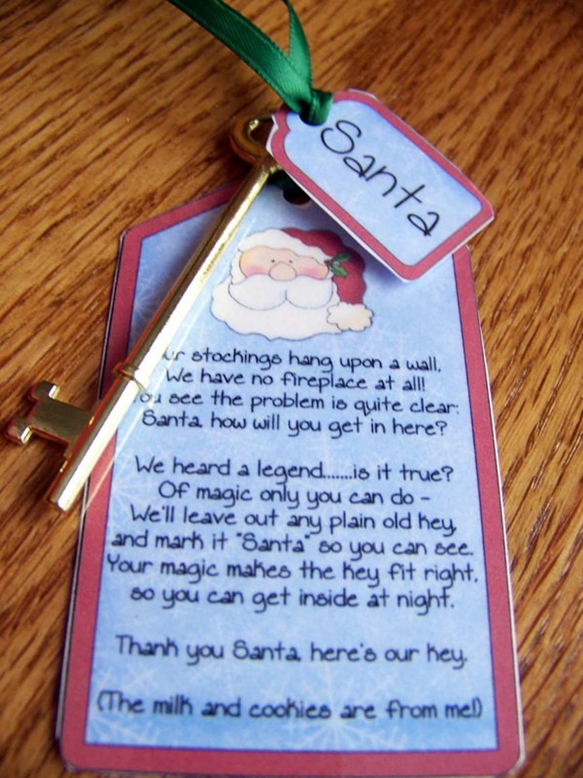 Santa Key Ornament Santa Key - Etsy