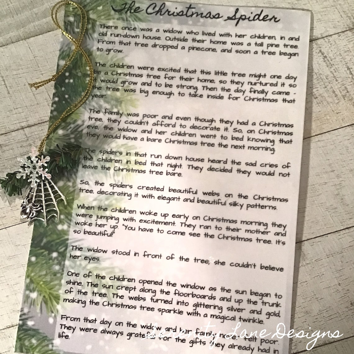 Christmas Spider Legend - Card and Ornament, Gift Set - Etsy