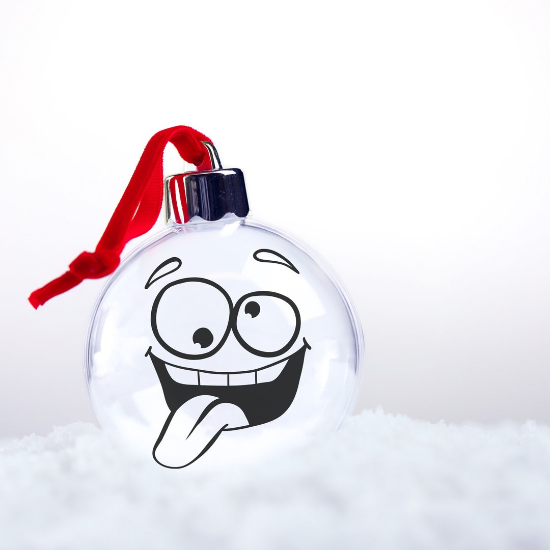 Funny Faces Ornaments - Choose Your Face - Emoji Ornament - Etsy