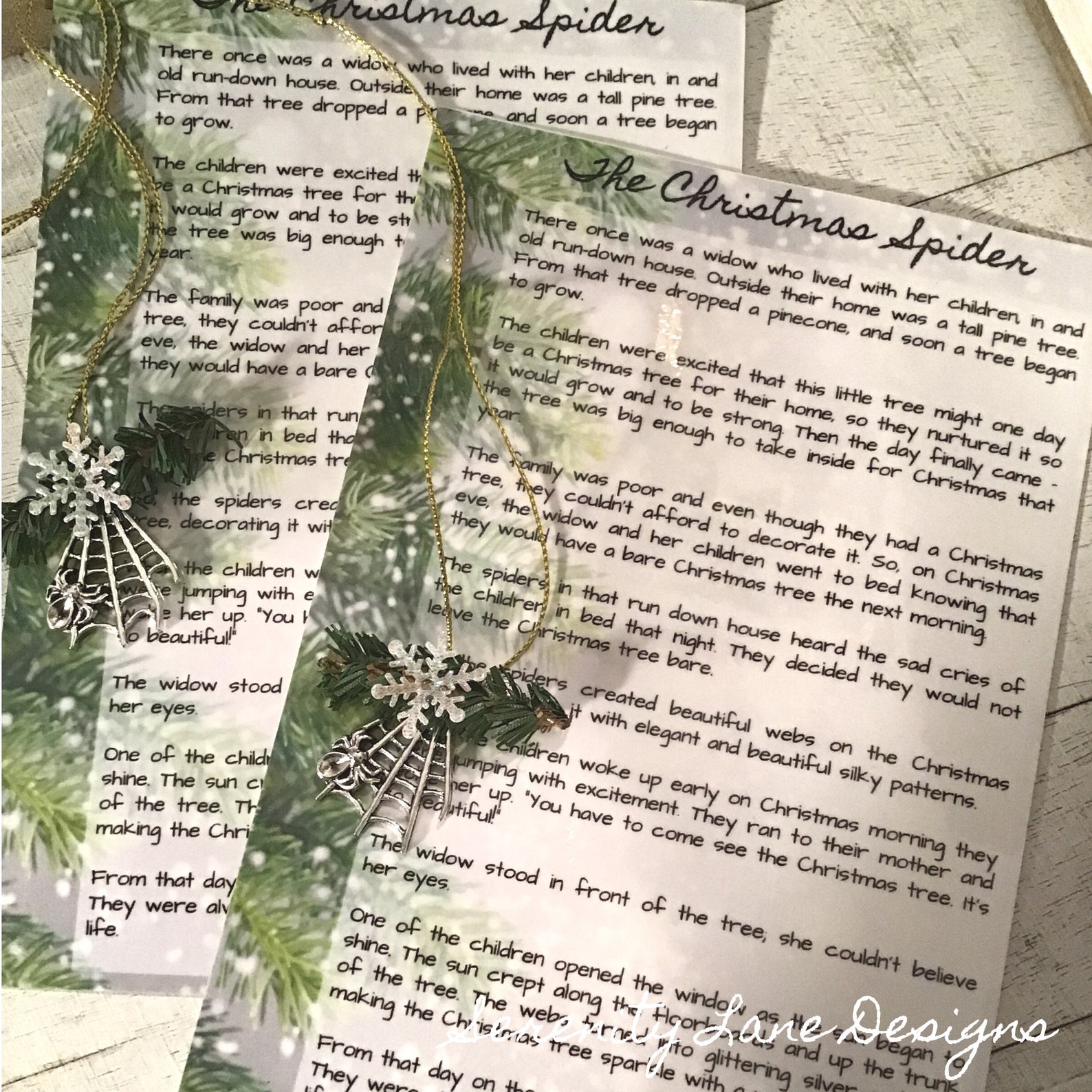 Christmas Spider Legend - Card and Ornament, Gift Set - Etsy