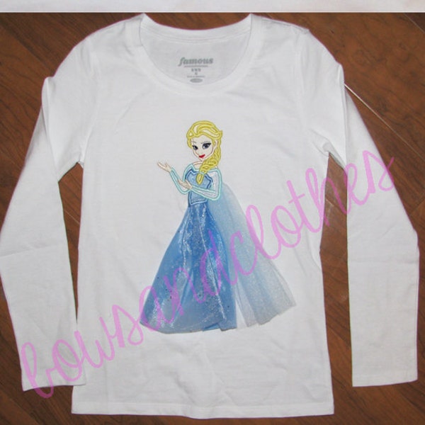 Elsa Applique Design - Etsy
