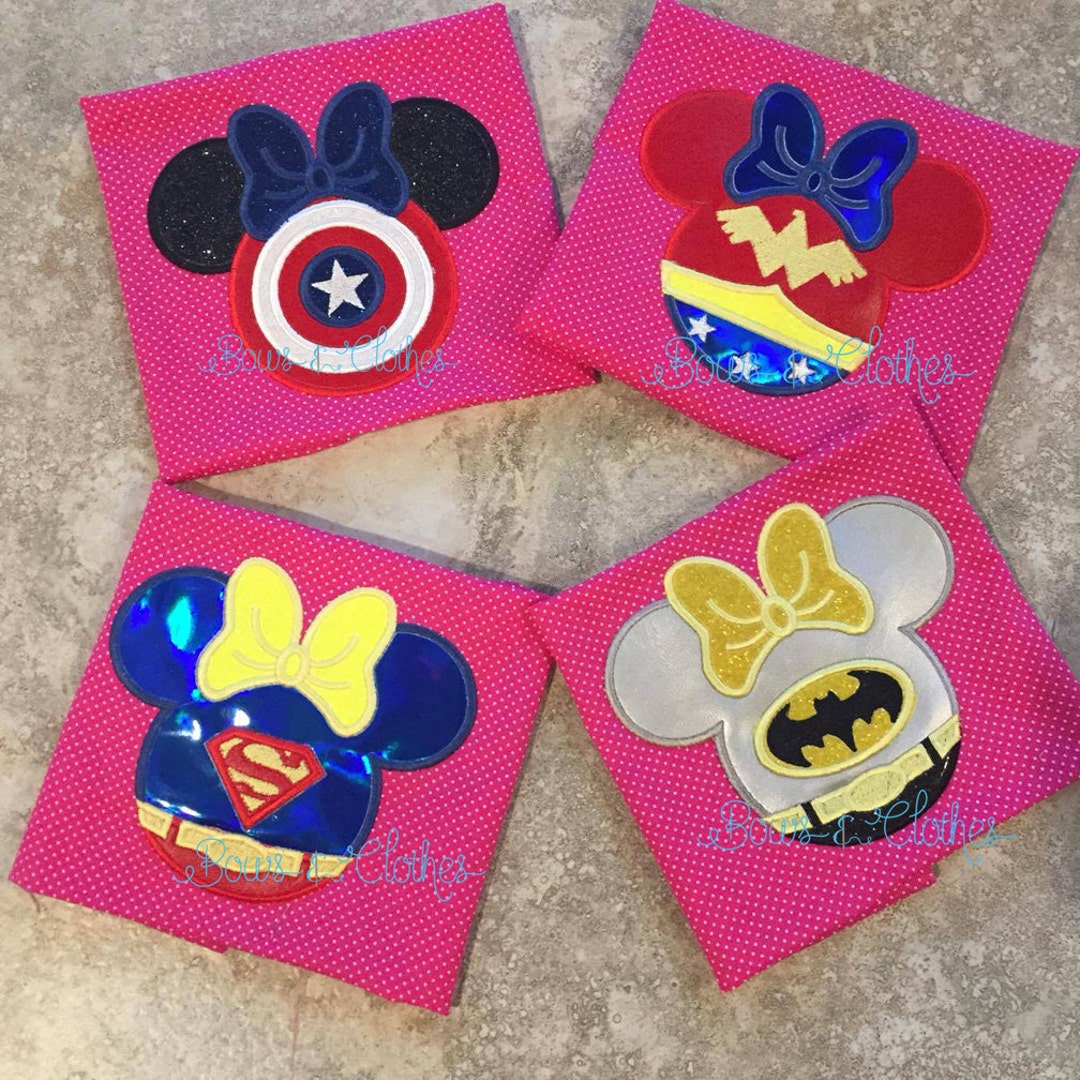 Set of 4 Super Minie Appliques 4x4 5x7 and 6x10 Hoop Instant - Etsy