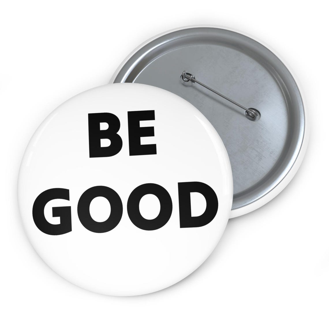 BE GOOD Pin Button | Renee Good Mark Buffalo Pin Button, Positive ...