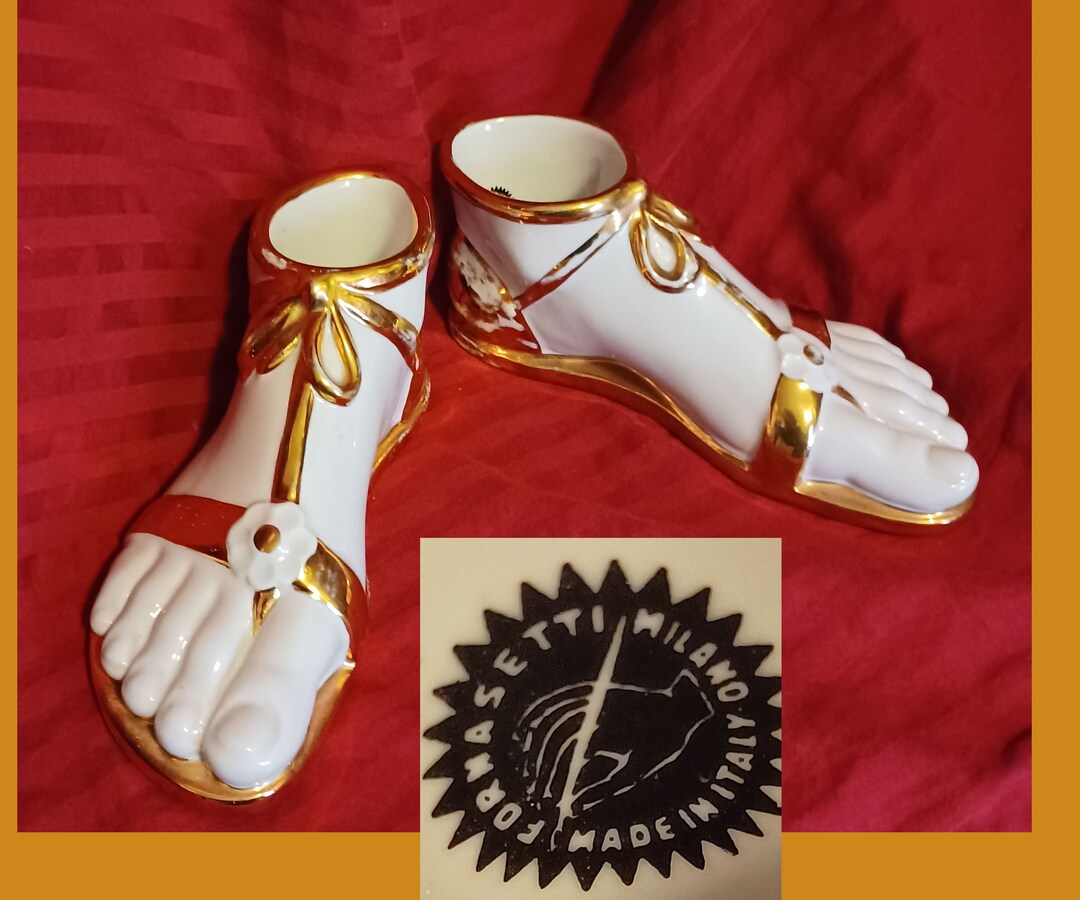 FORNASETTI Milano SET of piede Romano Feet Early Mark Left & Right Feet ...