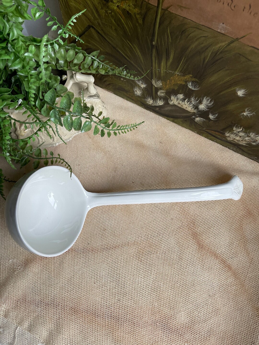 Vintage Ironstone Ladle - Etsy