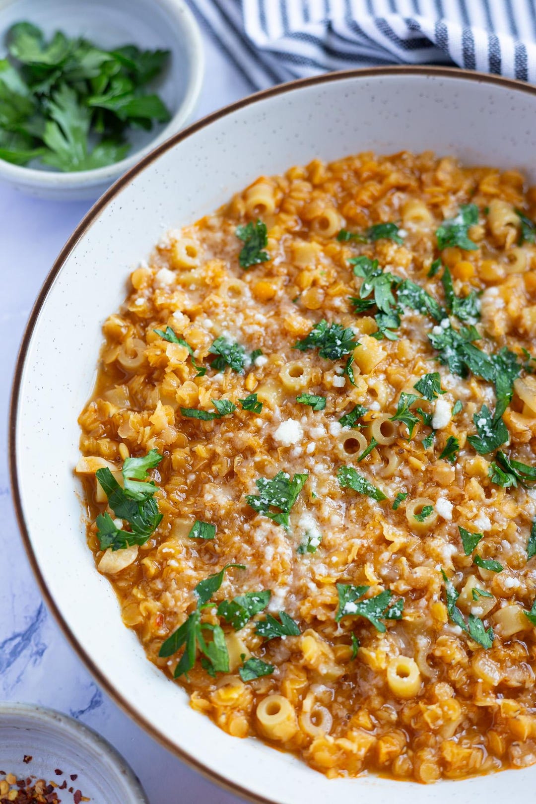 Italian Lentil Soup With Pasta Recipe PDF | Winter Recipe | Soup ...