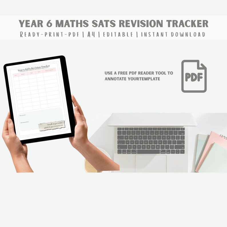 Year 6 Maths Sats Revision Tracker | UK Study Log (editable PDF) - Etsy