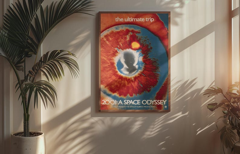 A Space Odyssey 2001 Movie Poster. Stanley Kubrick Movie. Keir Dullea ...