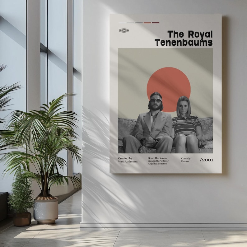 The Royal Tenenbaums Movie Poster, Vintage Tv Show Poster, Wes Anderson ...