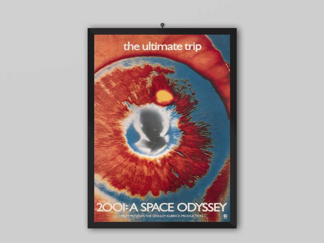 A Space Odyssey 2001 Movie Poster. Stanley Kubrick Movie. Keir Dullea ...