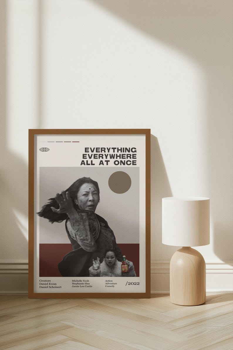 Everything Everywhere All at Once Movie Poster, Daniel Kwan, Vintage Tv ...