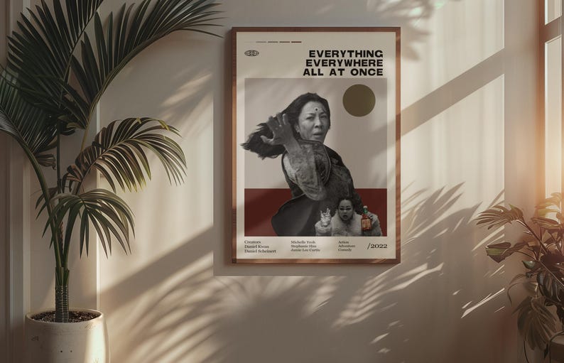 Everything Everywhere All at Once Movie Poster, Daniel Kwan, Vintage Tv ...