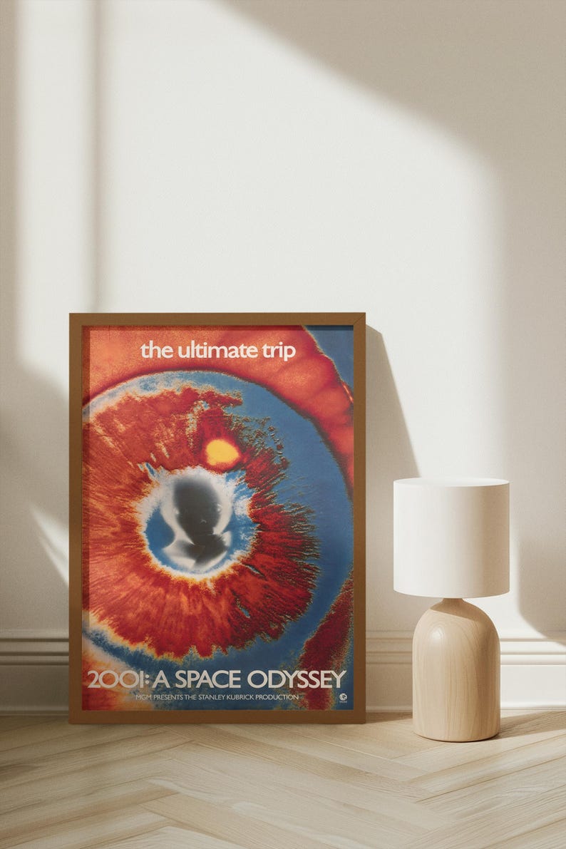 A Space Odyssey 2001 Movie Poster. Stanley Kubrick Movie. Keir Dullea ...