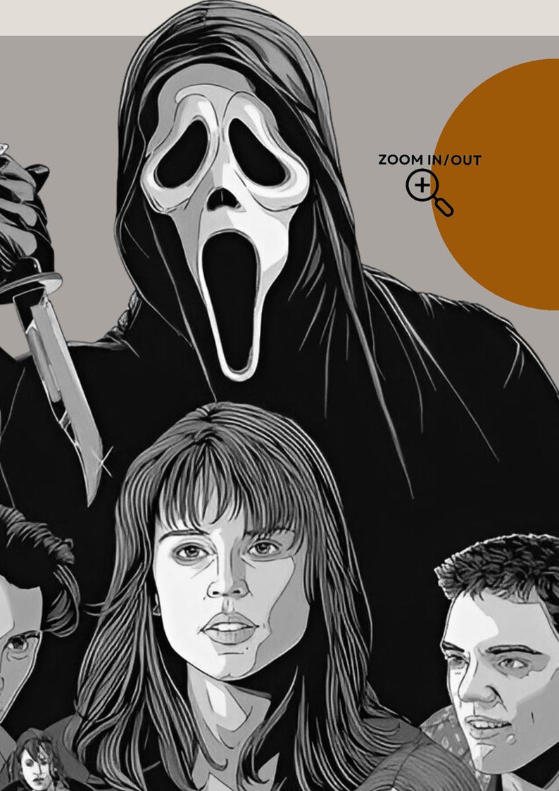 Scream 1996 Movie Poster, Wes Craven Movie, Neve Campbell, Courteney ...