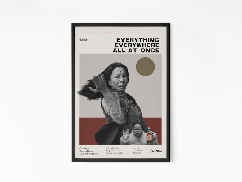 Everything Everywhere All at Once Movie Poster, Daniel Kwan, Vintage Tv ...