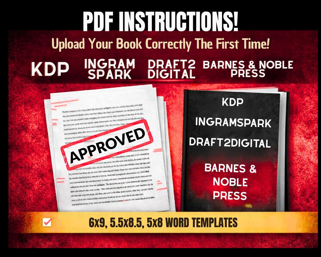 Book Interior Template Microsoft Word 6x9 5x8 5.5x8.5 – Print Ready ...