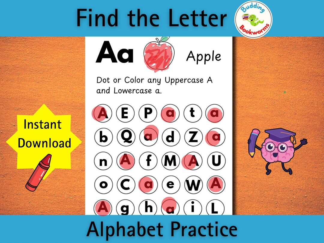 Alphabet Find the Letter Worksheet Toddler ABC Search Activity ...