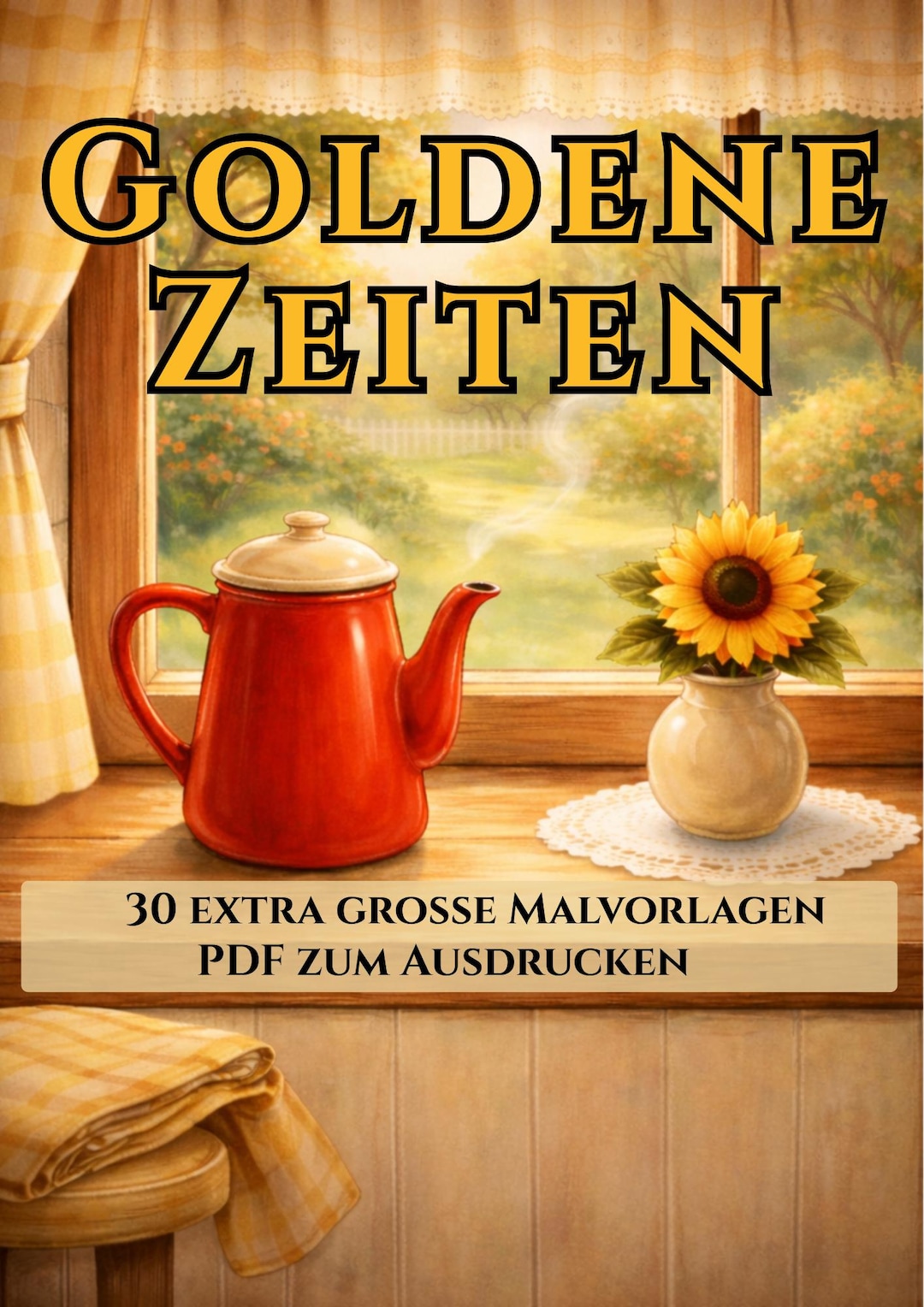 Coloring Pages for Seniors – Calm & Simple – Also Suitable for Dementia ...