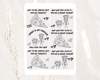 Pizza Valentine's Day Exchange Cards | Printable Digital - Etsy