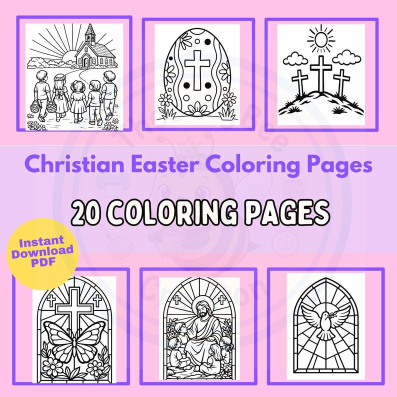 Christian Easter Coloring Pages | 20 Printable Christian Easter ...