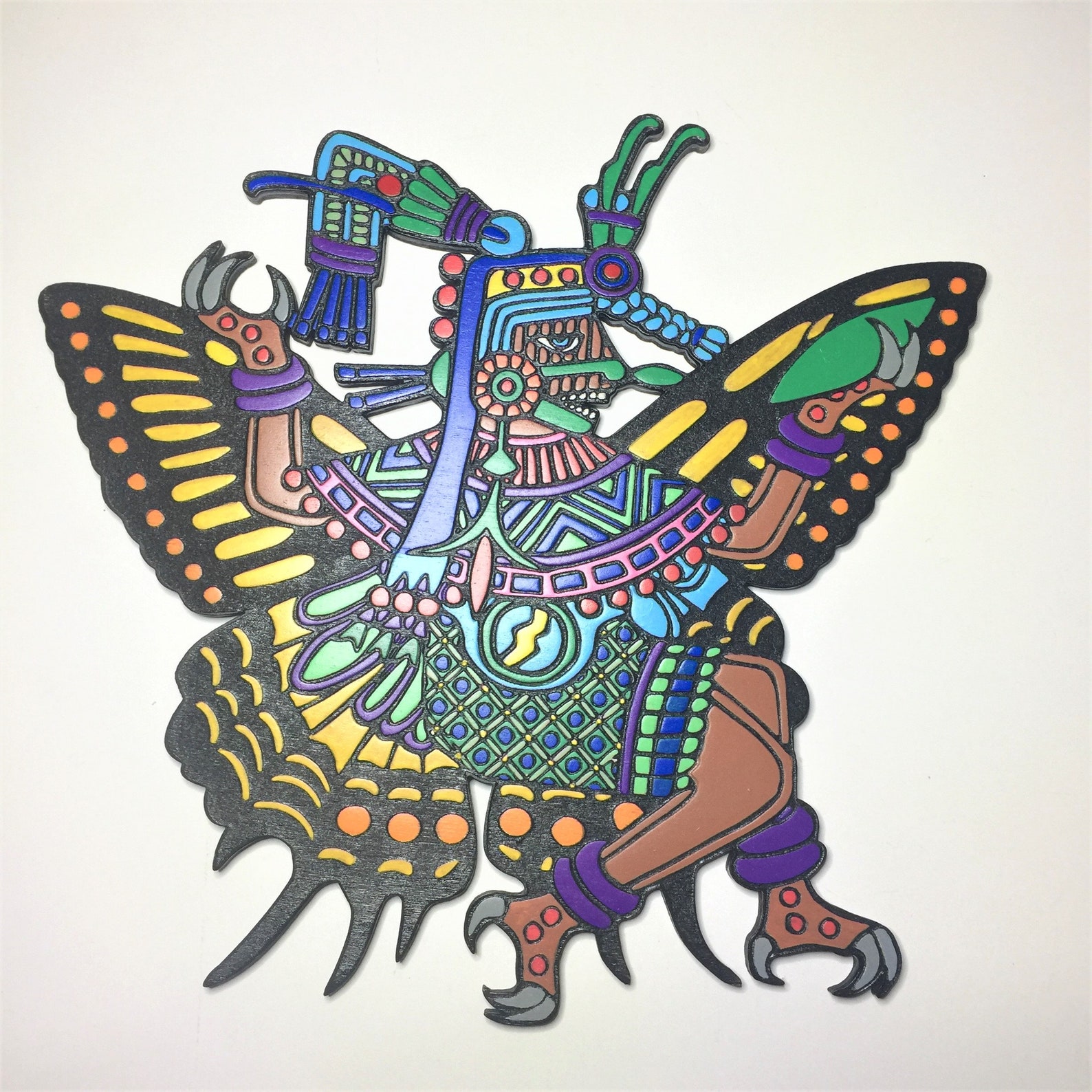 Obsidian Butterfly Wall ART Aztec Religion Wall Hanging - Etsy