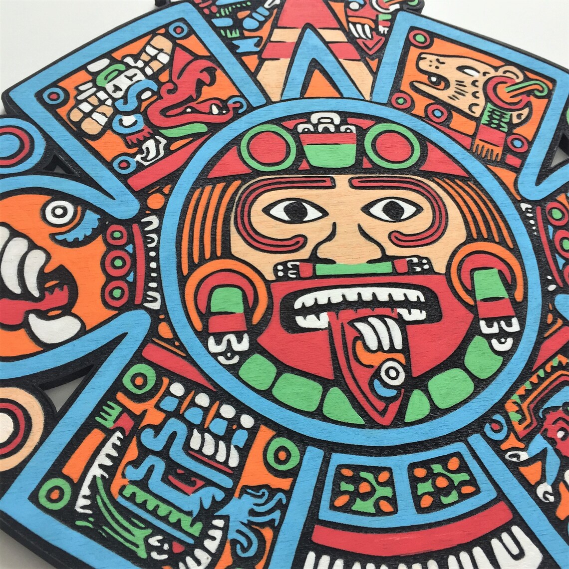 Aztec Sunstone Wall Art Small Accents - Etsy