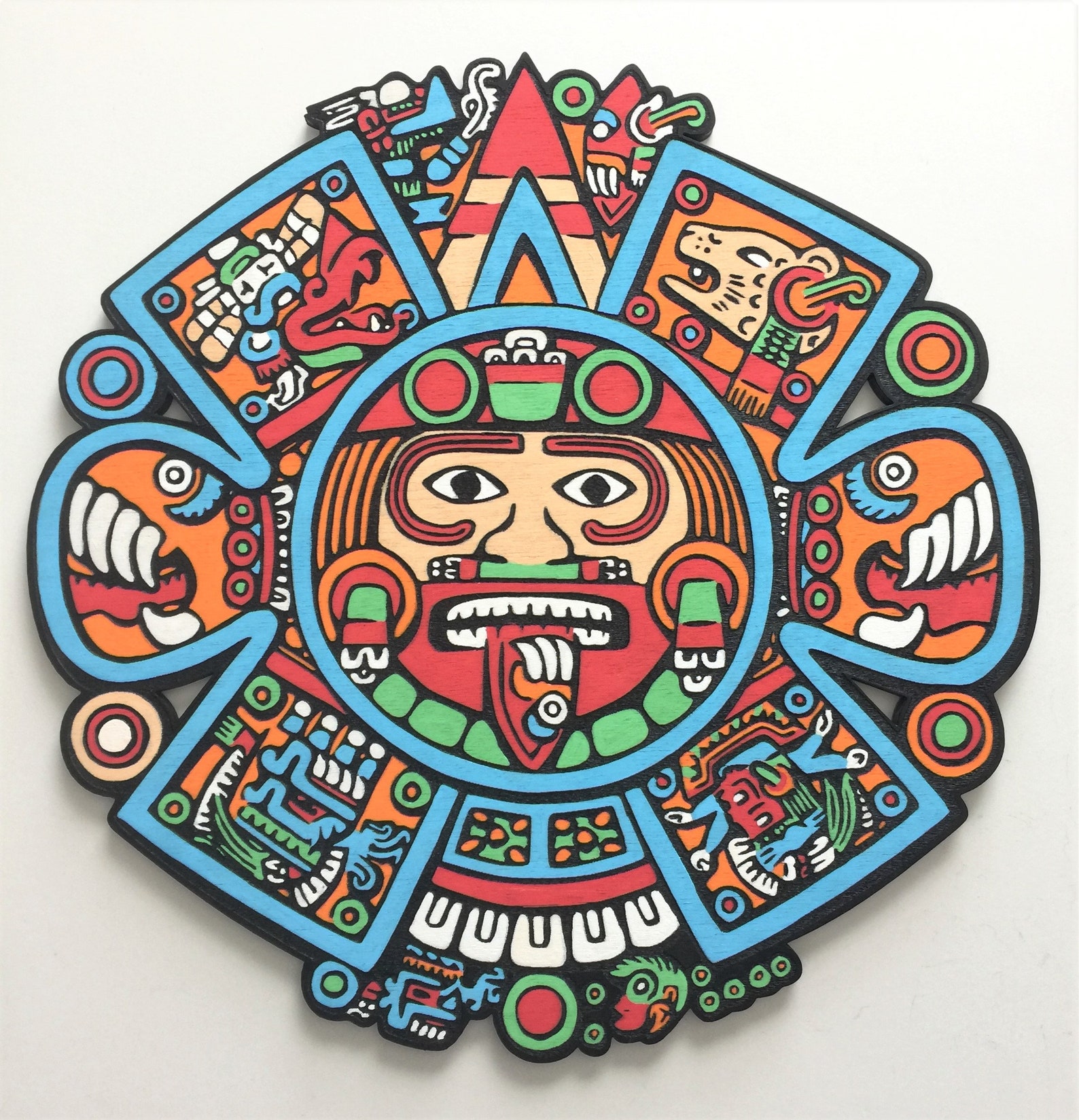 Aztec Sunstone Wall Art Small Accents - Etsy