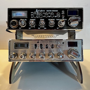Ham CB Dual Mobile Radio Desktop Stand Set, Larger Size Holds 2 Radios ...
