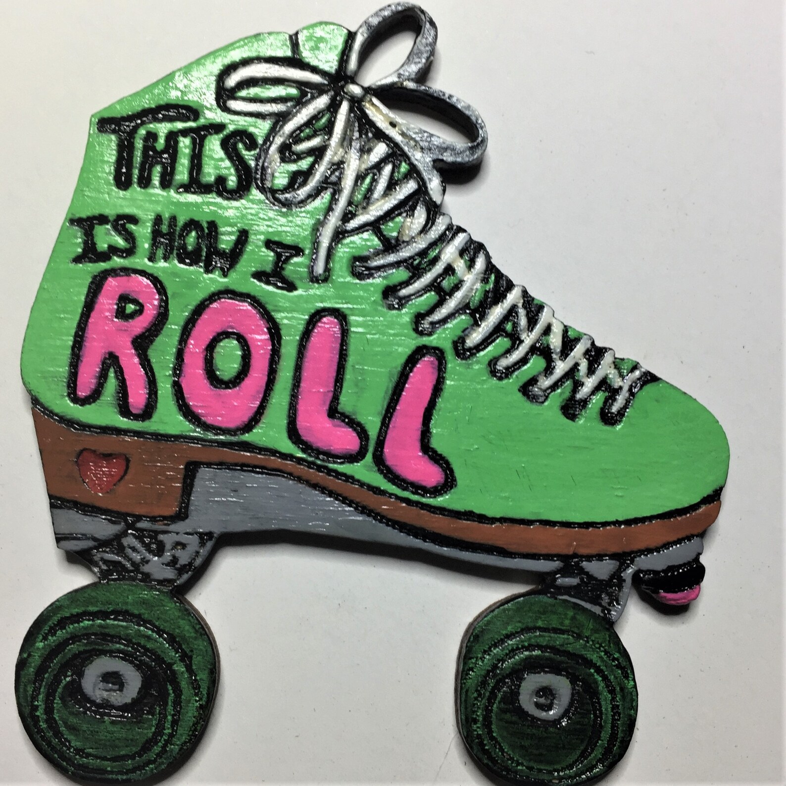 This is How I Roll SKATE Pin or MAGNET QUAD Roller Skate - Etsy