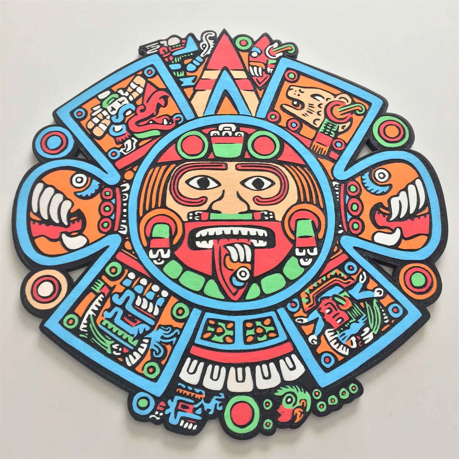 Aztec Sunstone Wall Art Small Accents - Etsy