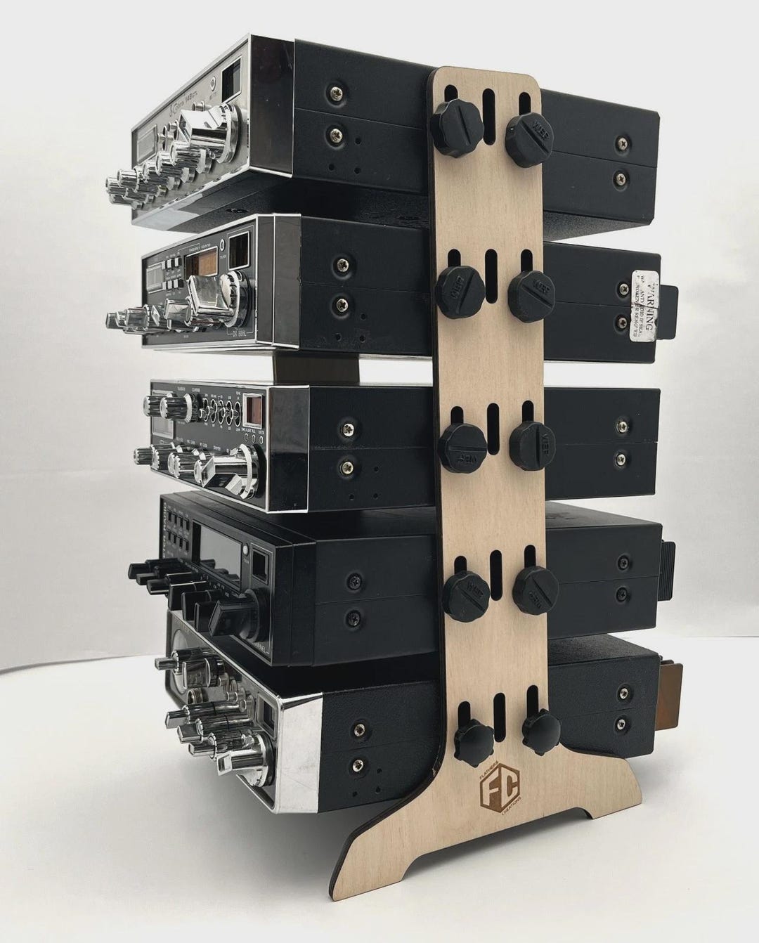 Ham CB Mobile Radio Desktop Stand Set for Using Your Mobile Radios on ...