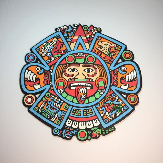 Aztec Sunstone Wall Art Small Accents - Etsy