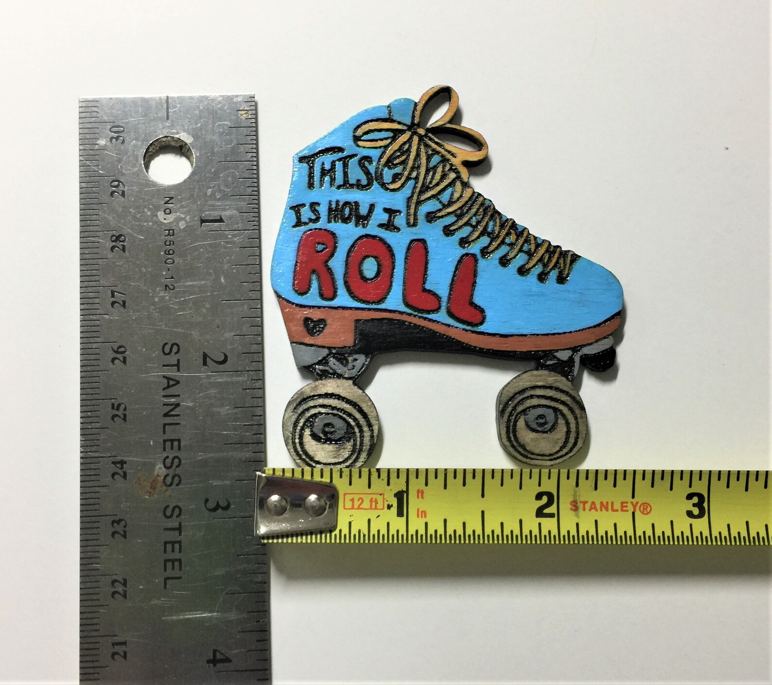 This is How I Roll SKATE Pin or MAGNET QUAD Roller Skate - Etsy