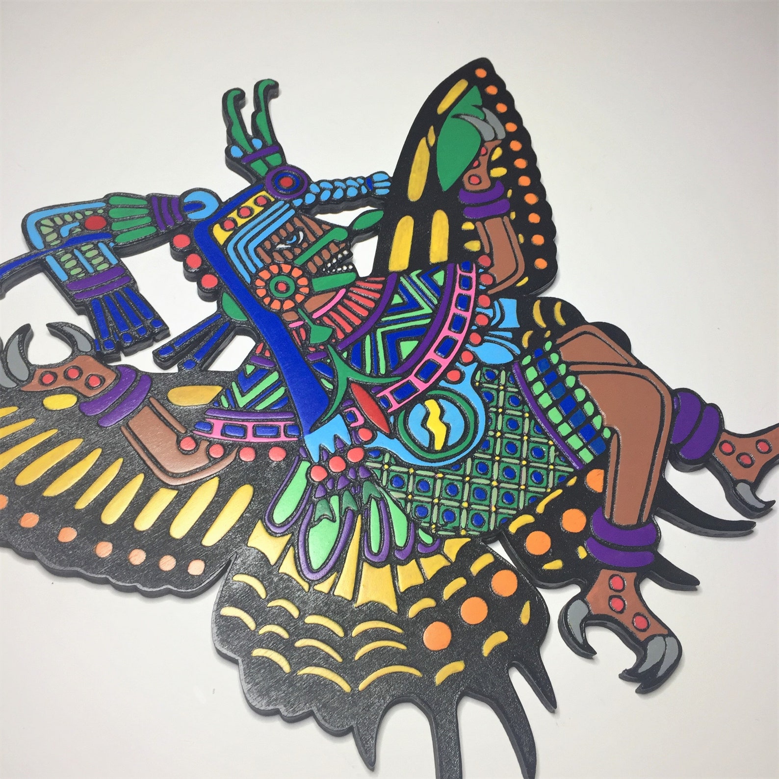 Obsidian Butterfly Wall ART Aztec Religion Wall Hanging - Etsy