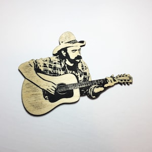Blaze Foley Laser Engraved Wall Hanging With Black Engraved Finish, 12 ...
