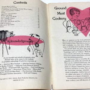 The Ground Meat Cookbook 1955 - Etsy