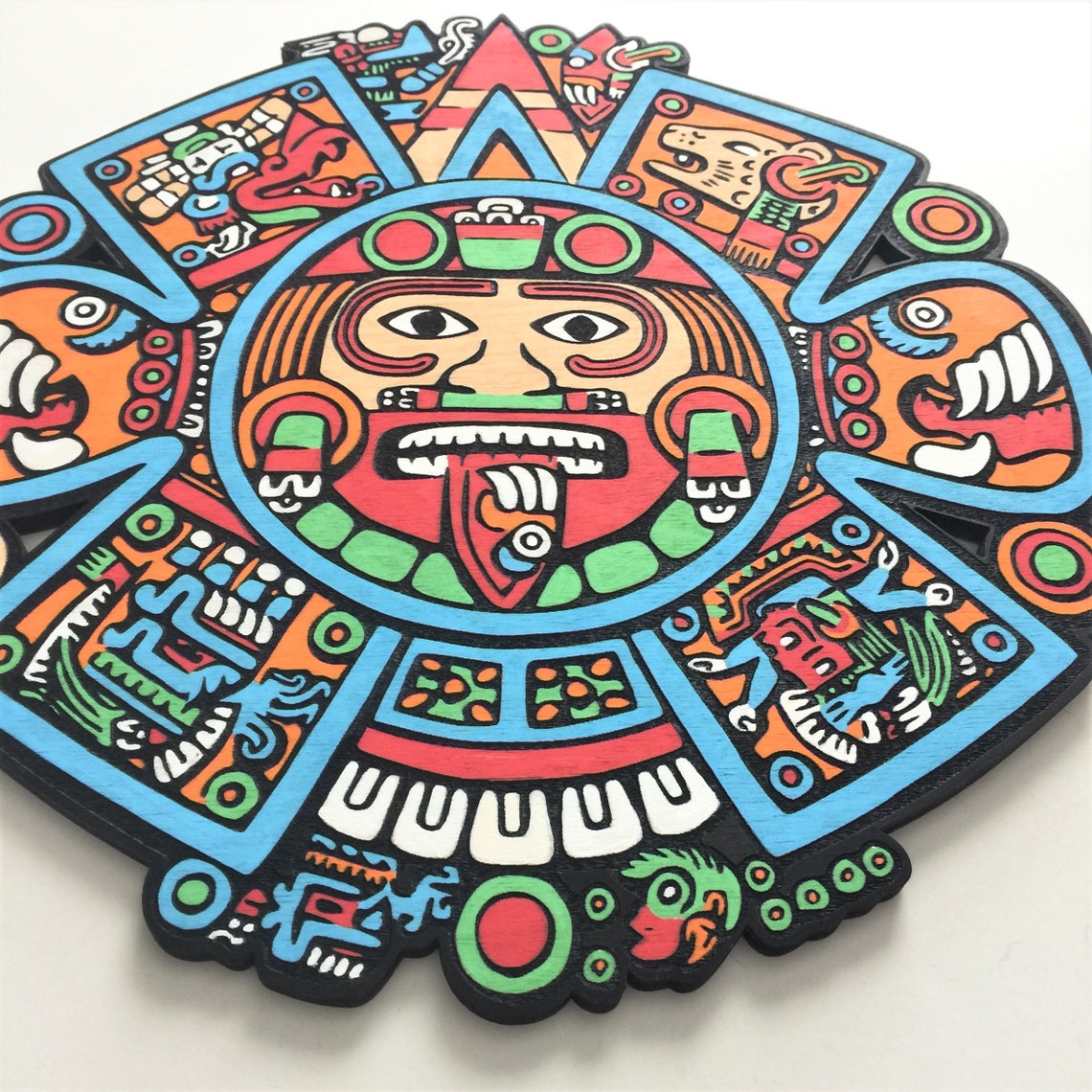 Aztec Sunstone Wall Art Small Accents - Etsy