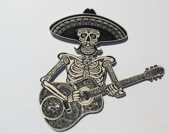 Mariachi Skeleton - Etsy