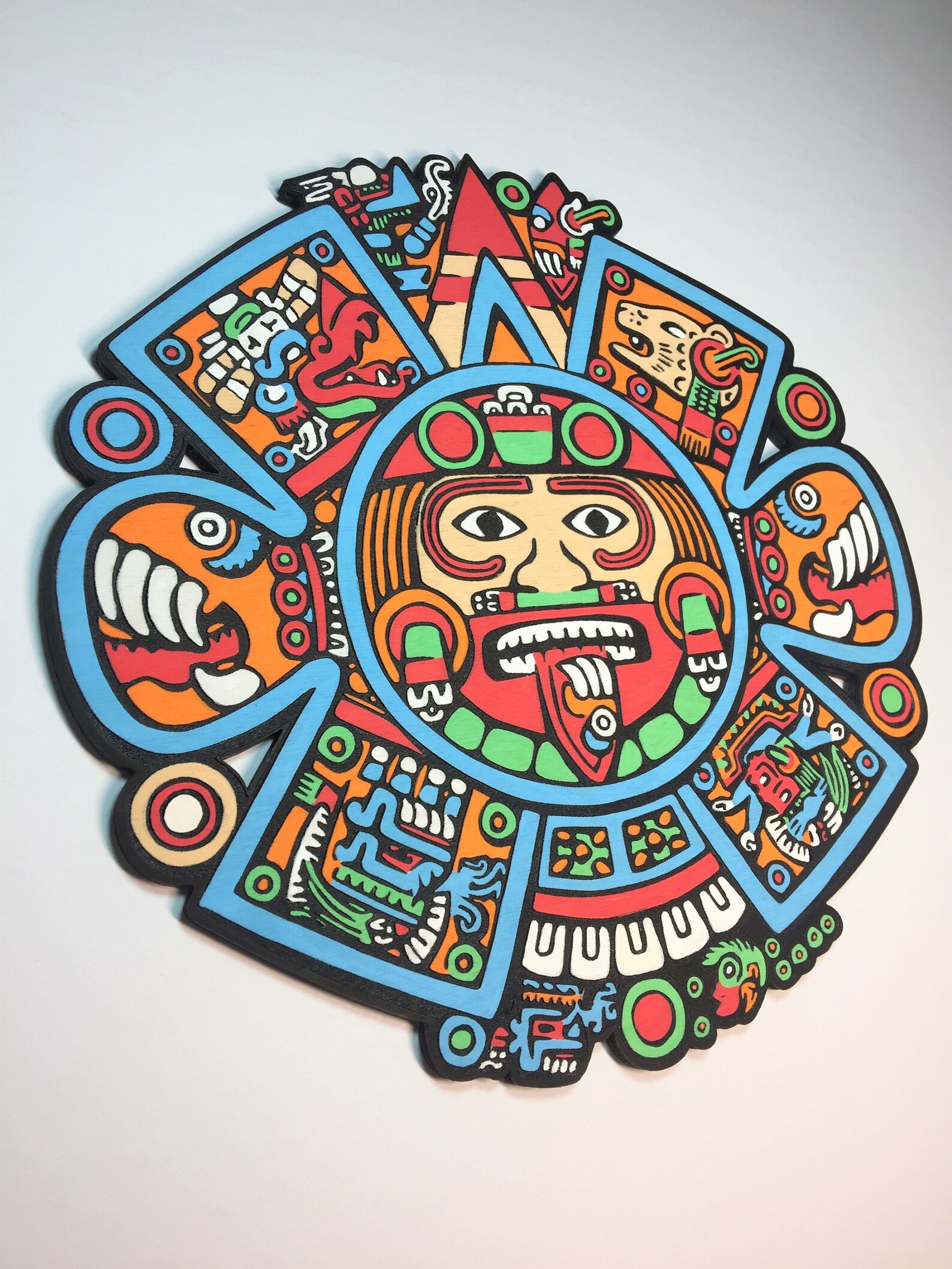 Aztec Sunstone Wall Art Small Accents - Etsy